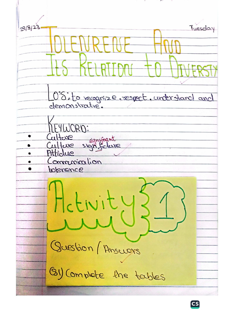 MSCS WORK moe grade 7 | PDF