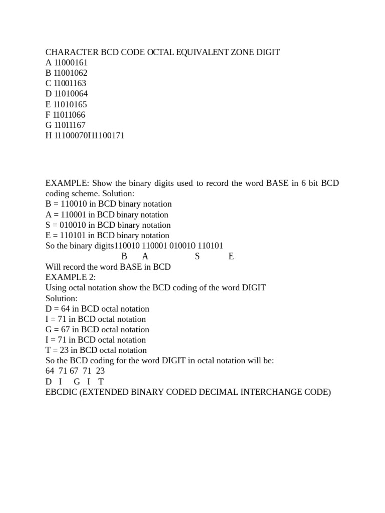 zone | PDF | Binary Coded Decimal | Ebcdic