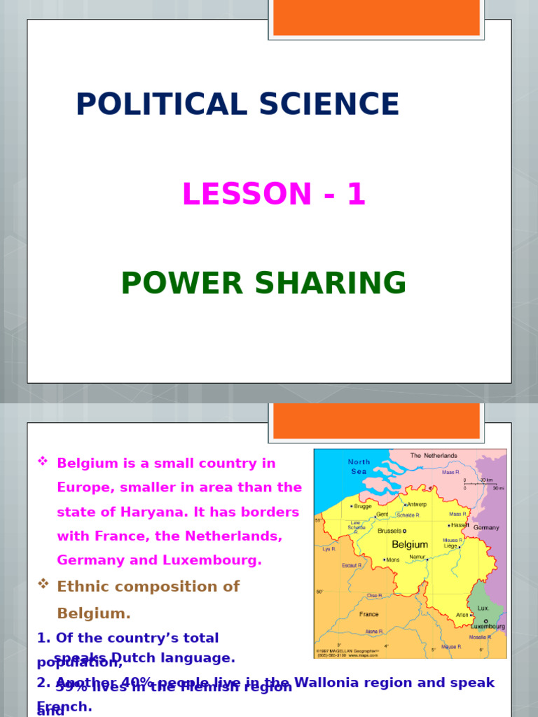 PS Chapter - 1 Power Sharing | PDF | Sri Lanka | Belgium