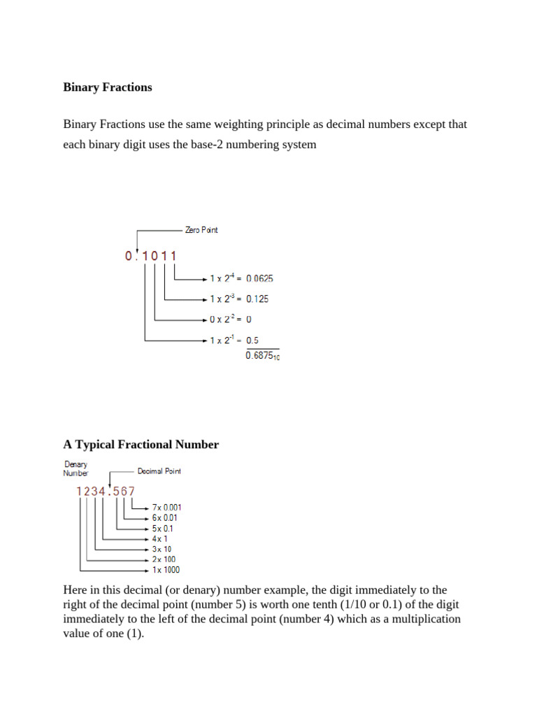 Binary Fractions | PDF | Decimal | Multiplication