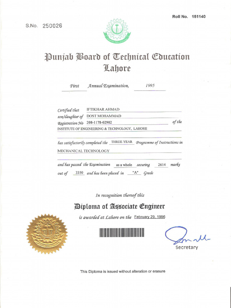 6) 3-Year's Diploma in Electronics | PDF