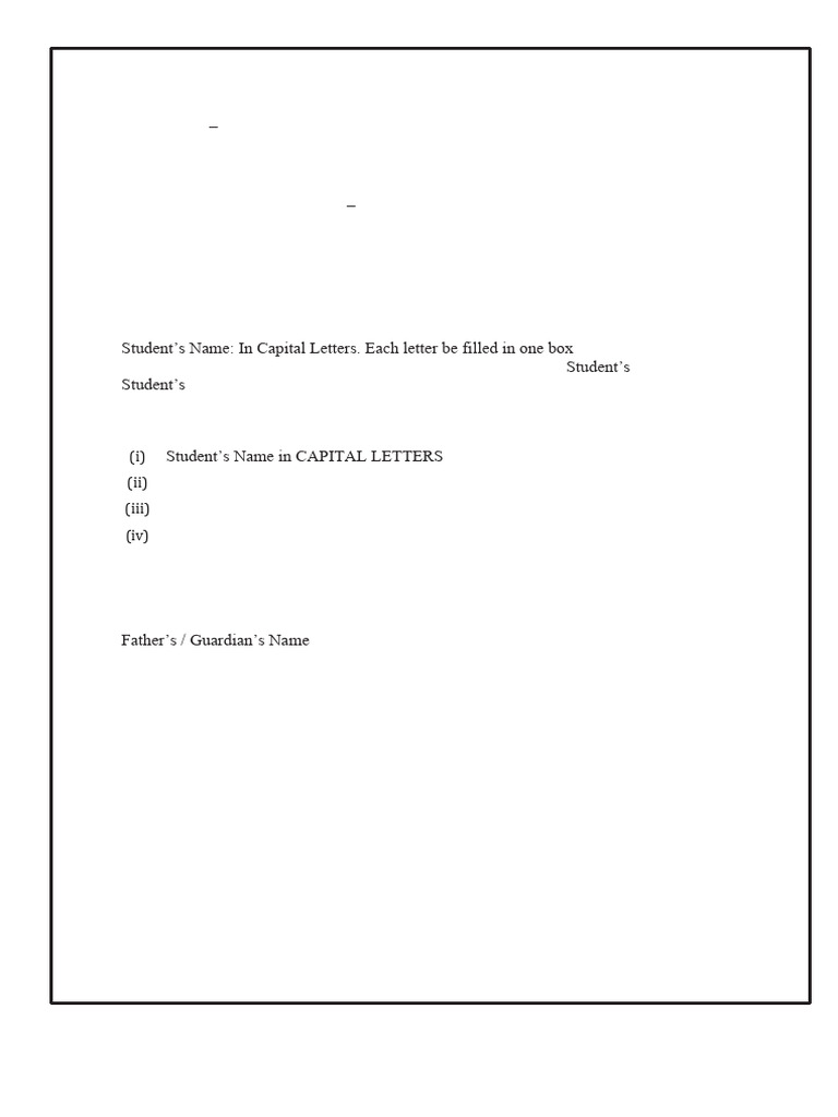 Guidelines On Filling Out The OMR Sheet-1 | PDF