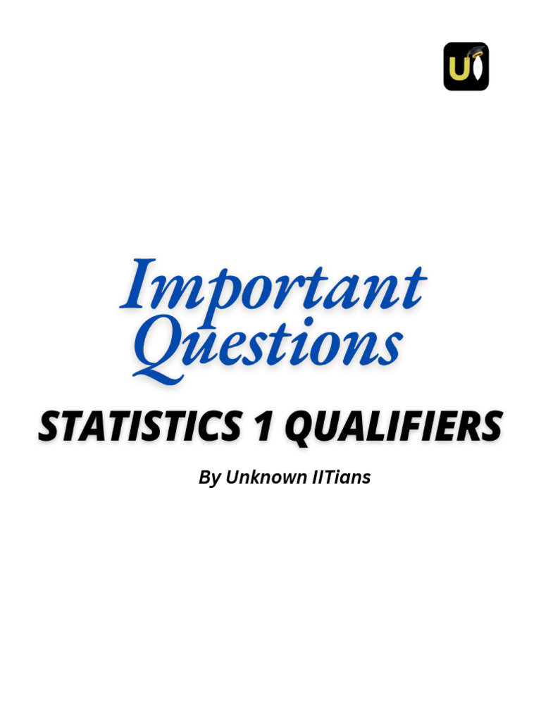 Key Statistics Questions and Answers | PDF | Level Of Measurement ...