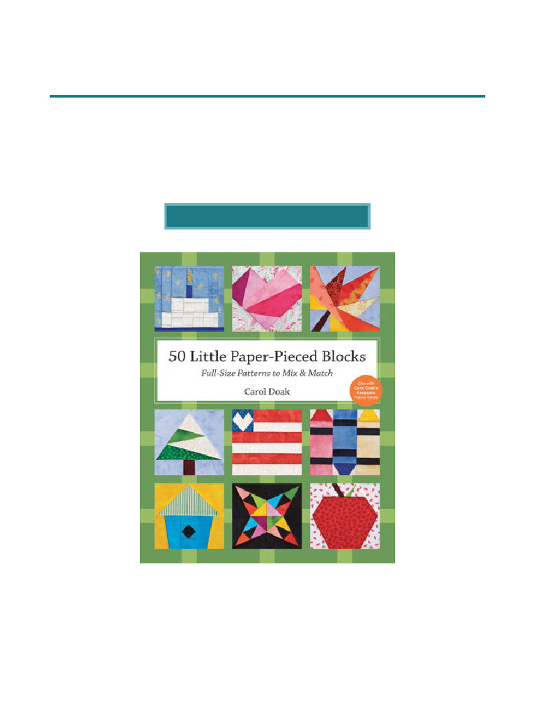 Featured Top 50 Little Paper Pieced Blocks Full Size Patterns to Mix ...