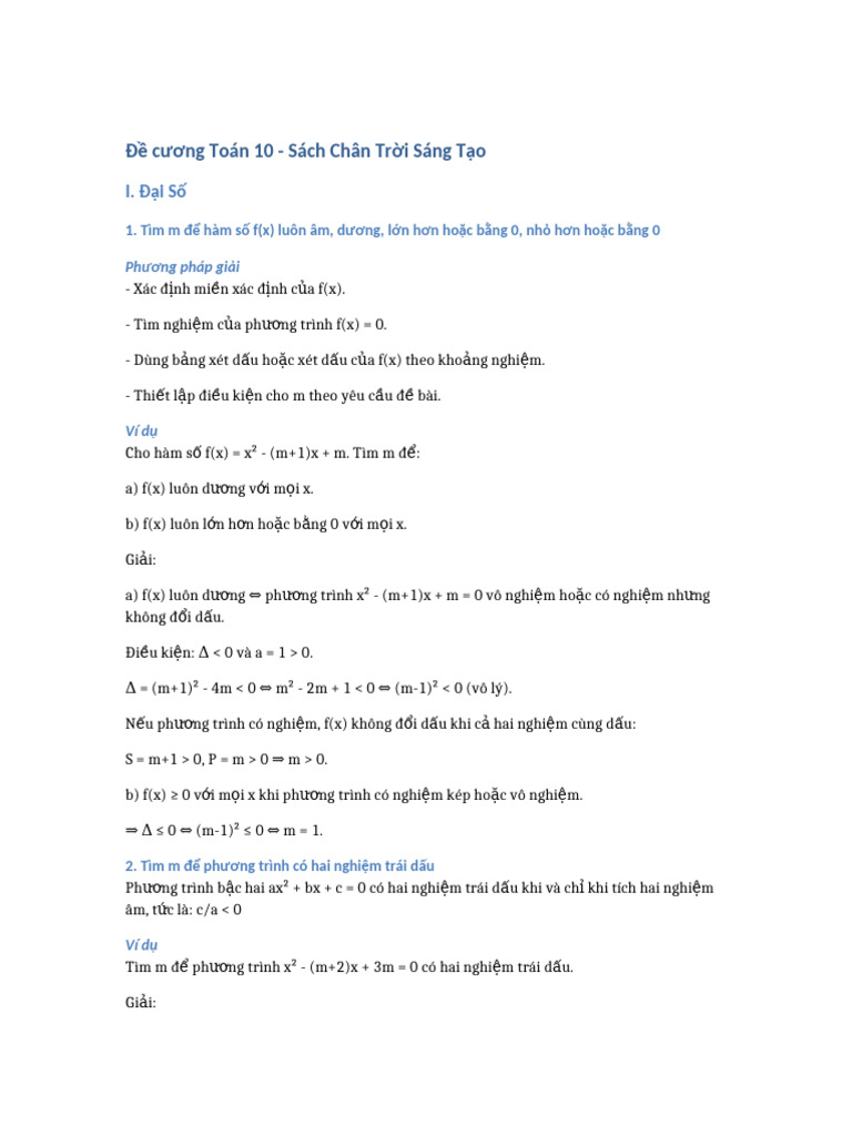 De Cuong Toan10 | PDF