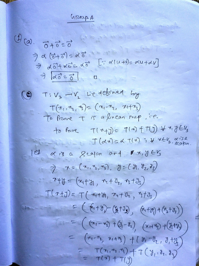 +3 Elective | PDF | Vector Space | Linear Map
