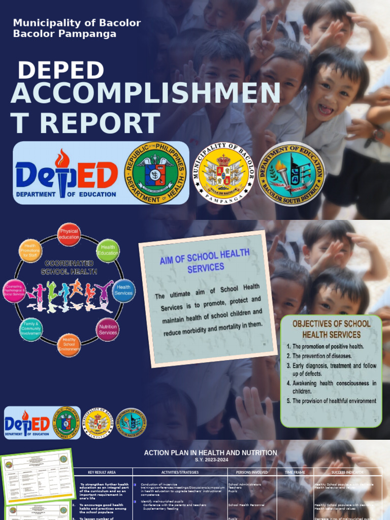 DEPED ACCOMPLISHMENT REPORT FINAL | PDF | Body Mass Index | Overweight