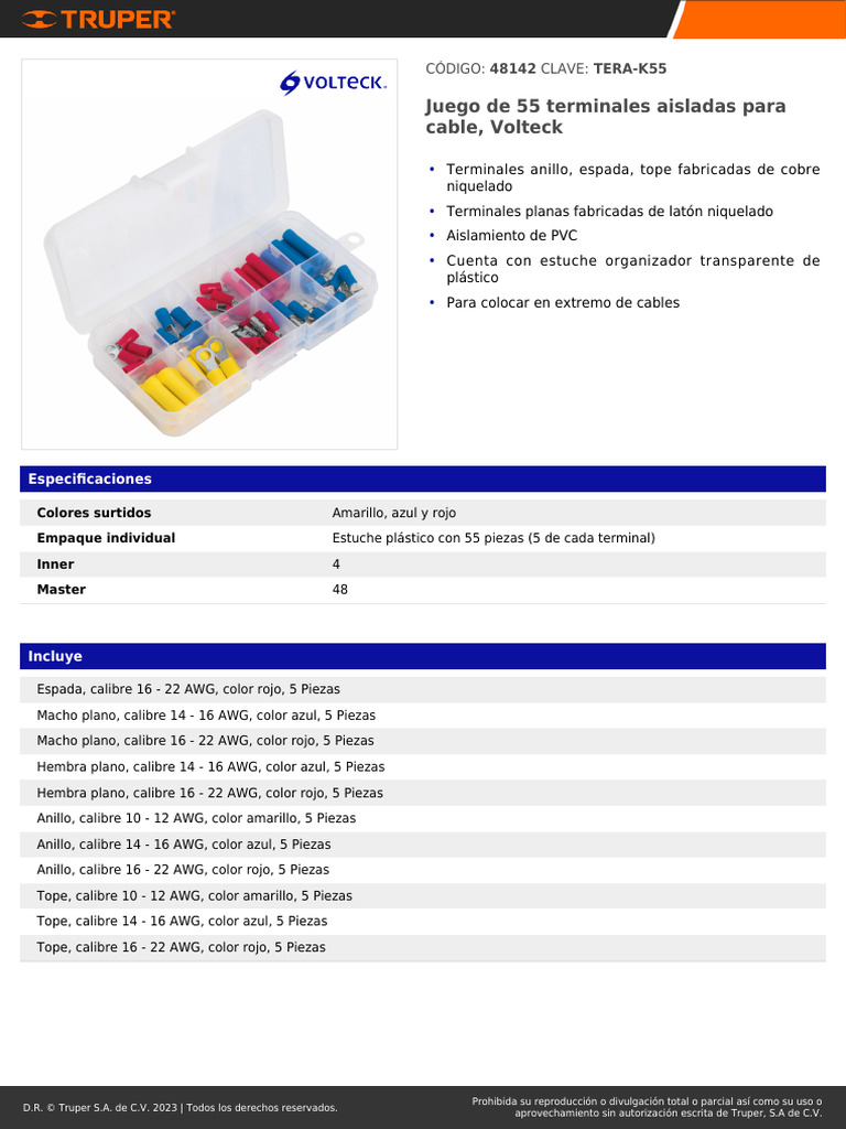 48142 55 TERMINALES VOLTEK | PDF