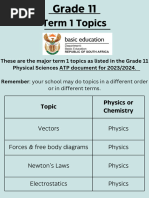Grade 11 Physical Science Revision Guide | PDF | Force | Newton's Laws ...
