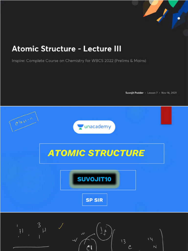 Atomic Structure Lecture III With Anno | PDF