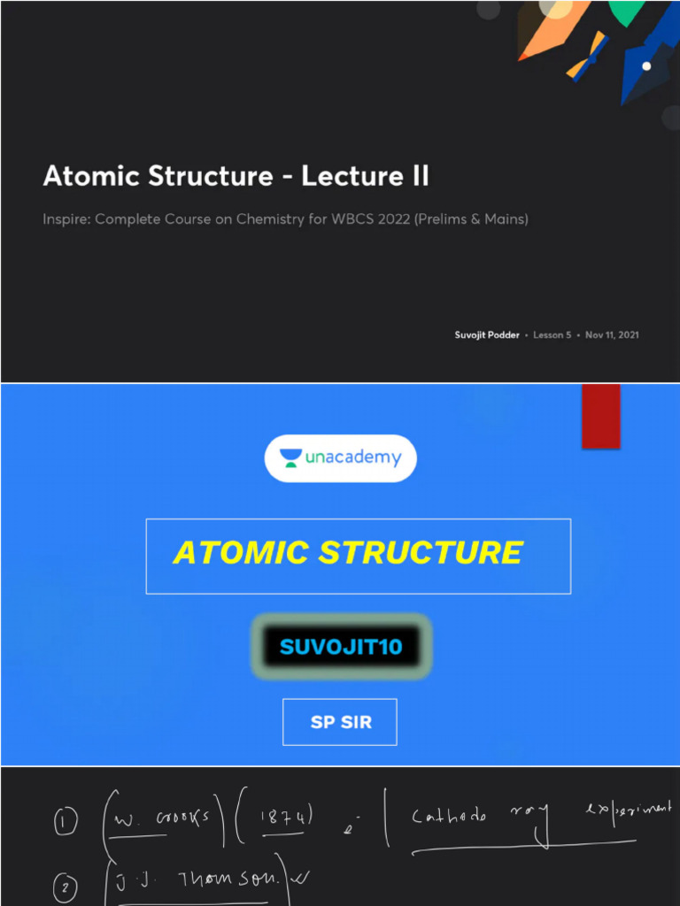 Atomic Structure Lecture II With Anno | PDF