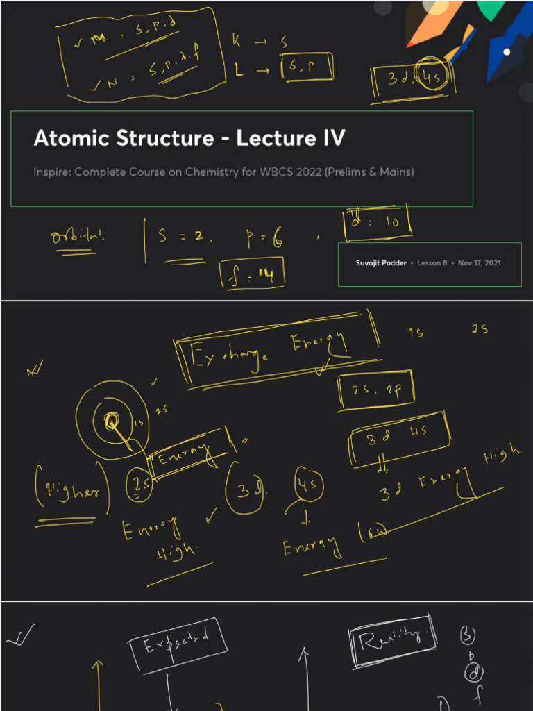 Atomic Structure Lecture Iv With Anno Pdf