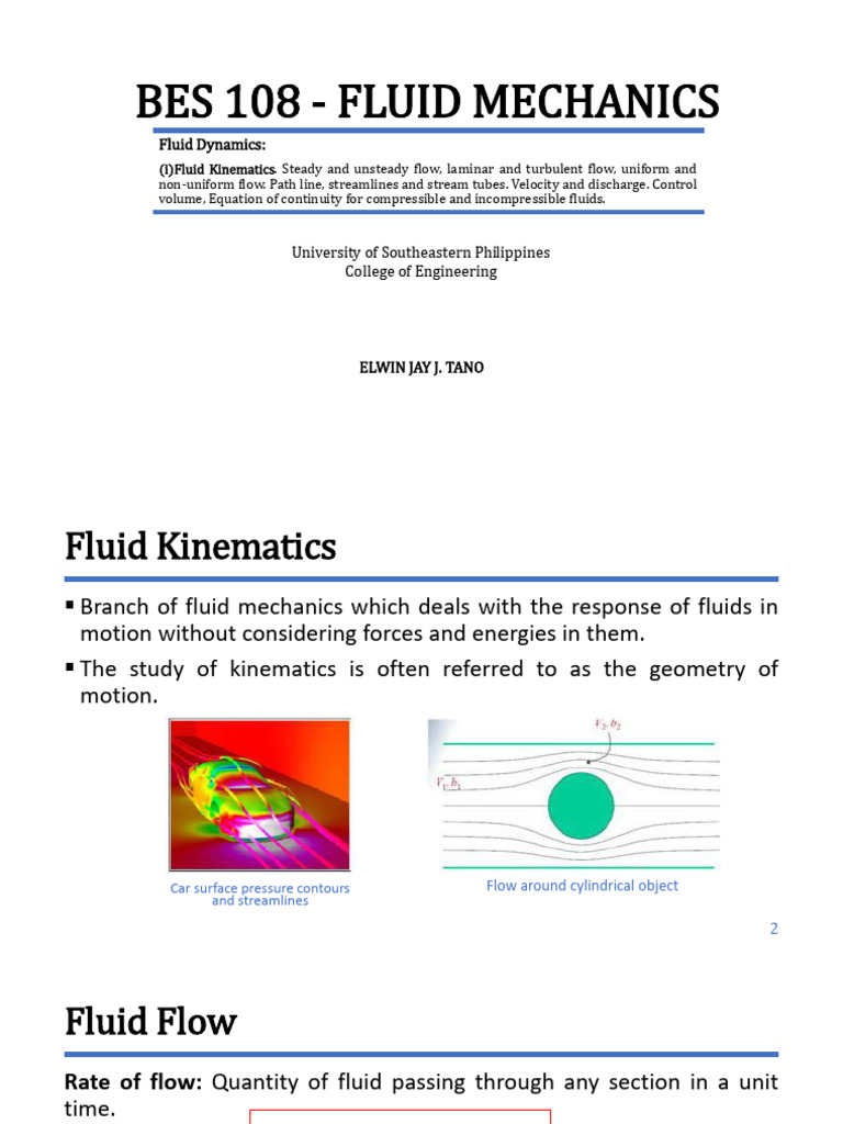 4 - Fluid Flow Concepts | PDF | Fluid Dynamics | Force