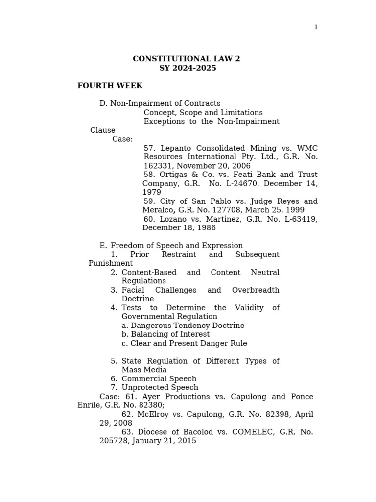 Consti 2 - Module 4 | PDF | Defamation | Freedom Of Speech