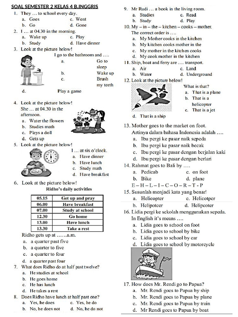 SOAL kls 2 | PDF