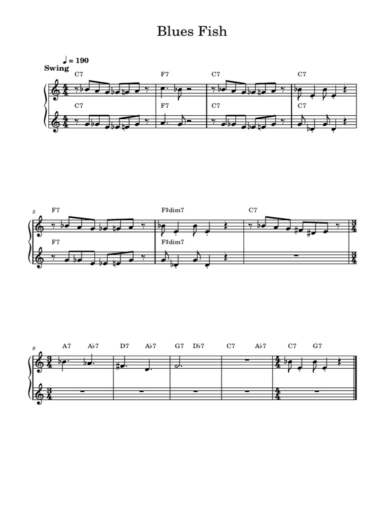 Blues Fish (1) | PDF