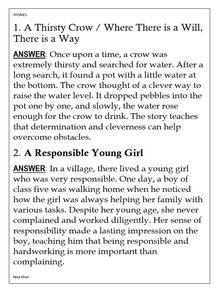 Moral Stories for Children | PDF | King Lear