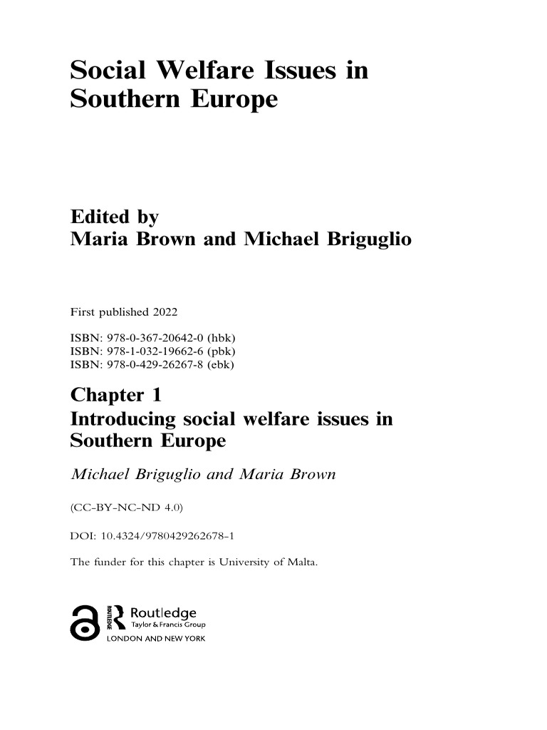 Introducing Social Welfare Issues in Sou | PDF | International Monetary ...