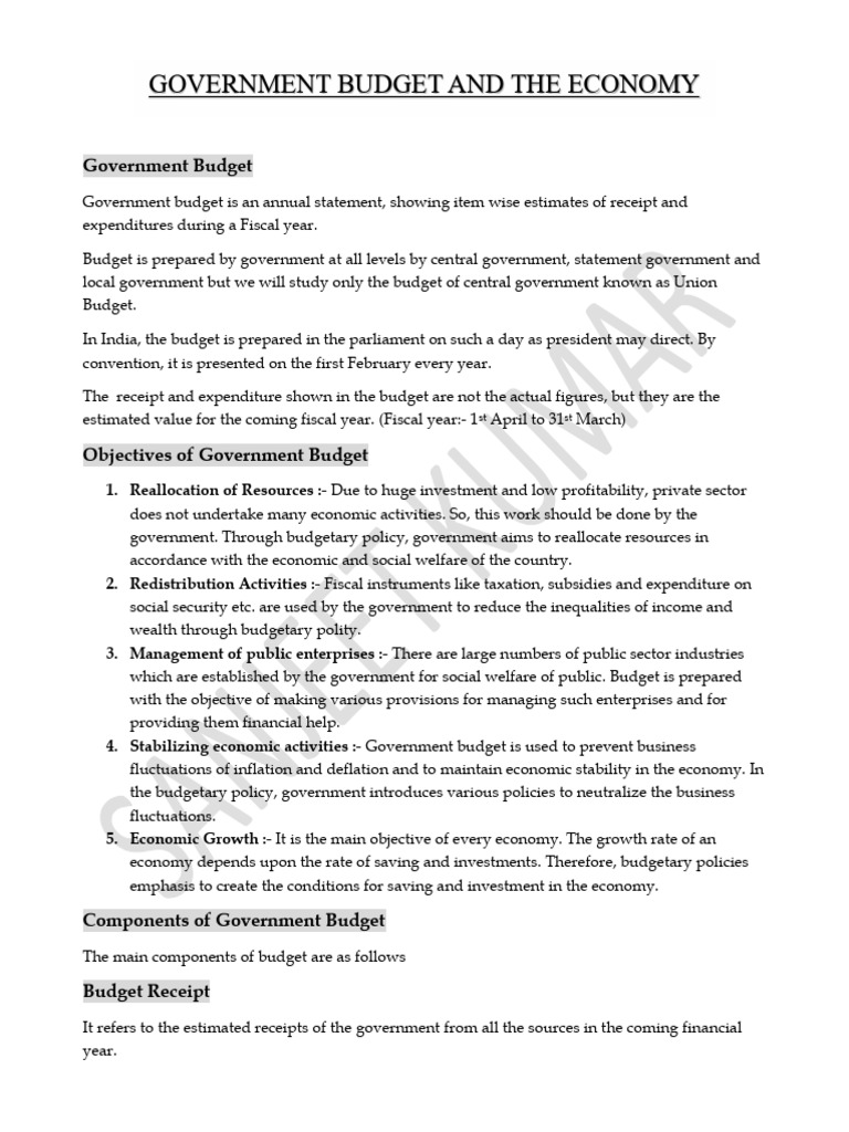 Understanding Government Budget Dynamics | PDF | Taxes | Government Budget