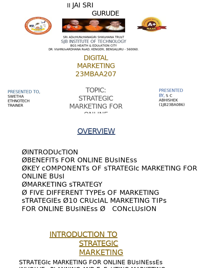 Digital Marketing PPT (Abhi-1jb23ba085) | PDF | Marketing | Digital Marketing