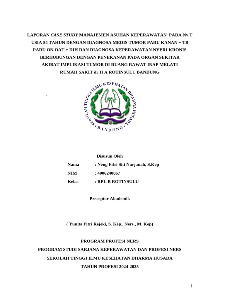 Laporan Case Study Neng Fitri | PDF