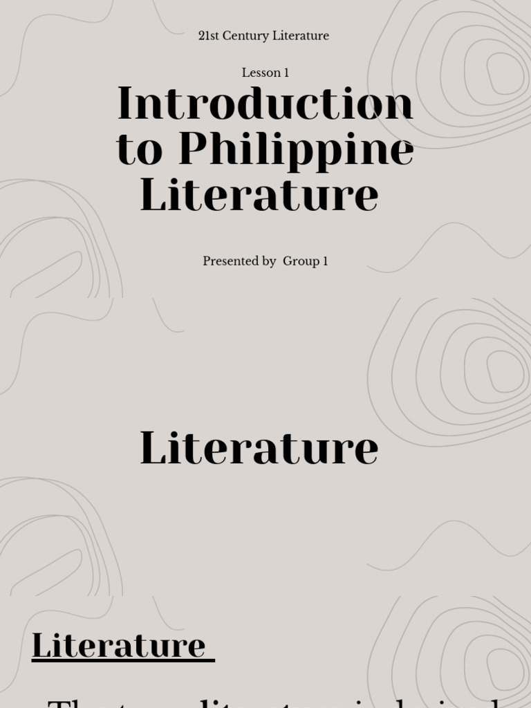 Overview of 21st Century Philippine Literature | PDF | Poetry | Narrative