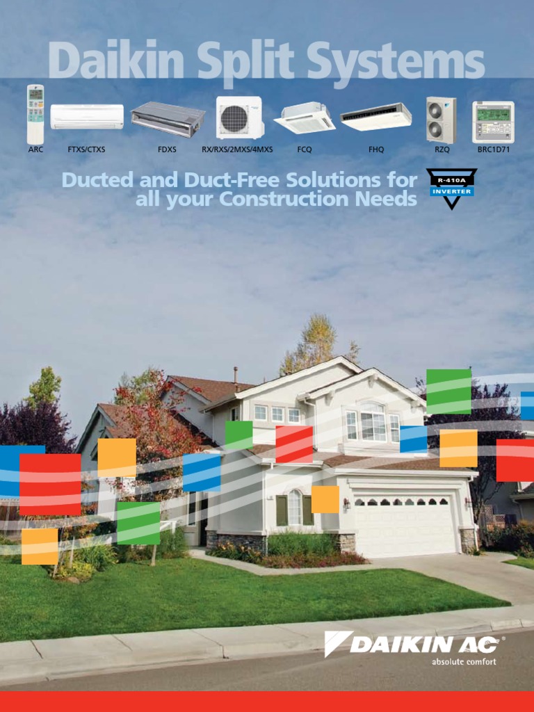 Split Systems Brochure - PCSSUSE08-08B - Daikin | Air Conditioning | Hvac