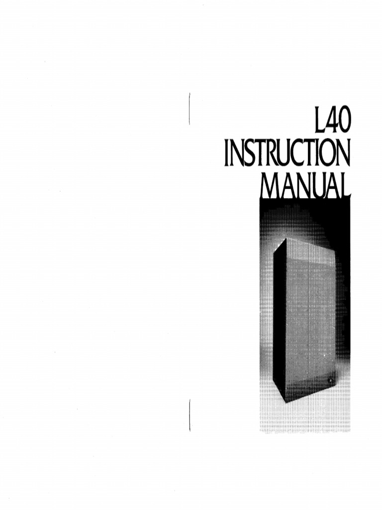 L40 JBL Om | PDF