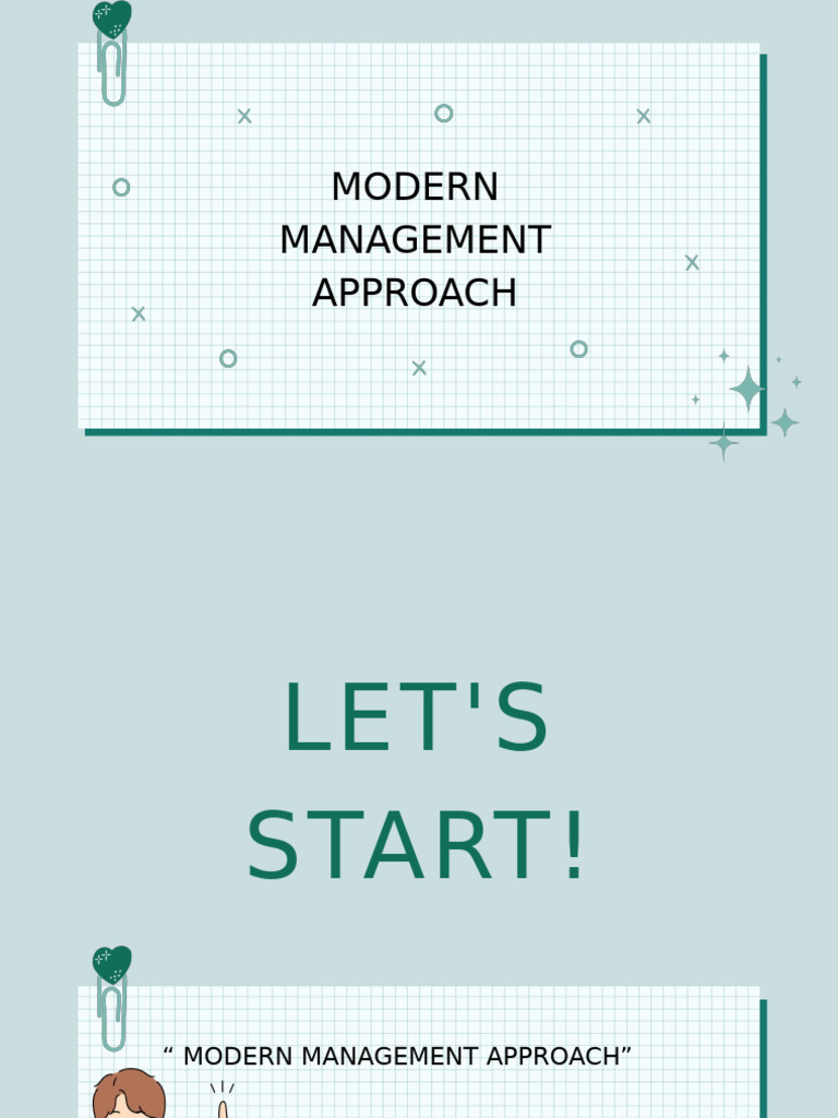 Modern Management Approach | PDF | Operations Research