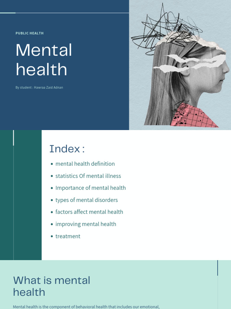 Mental Health Presentation PDF | PDF | Mental Disorder | Mental Health