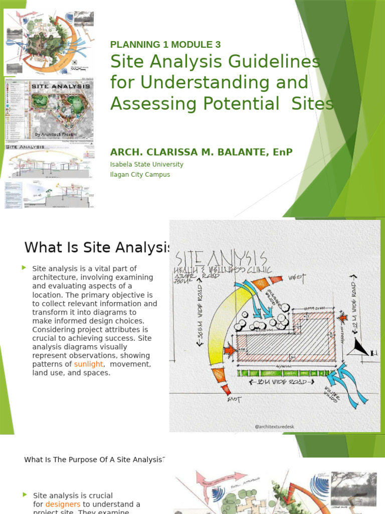 Site Analysis Guidelines for Architects | PDF | Surveying | Precipitation