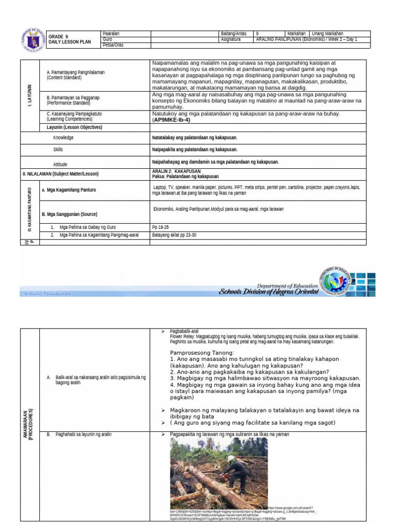 Ap9 Q1 Week2 Day1 | PDF