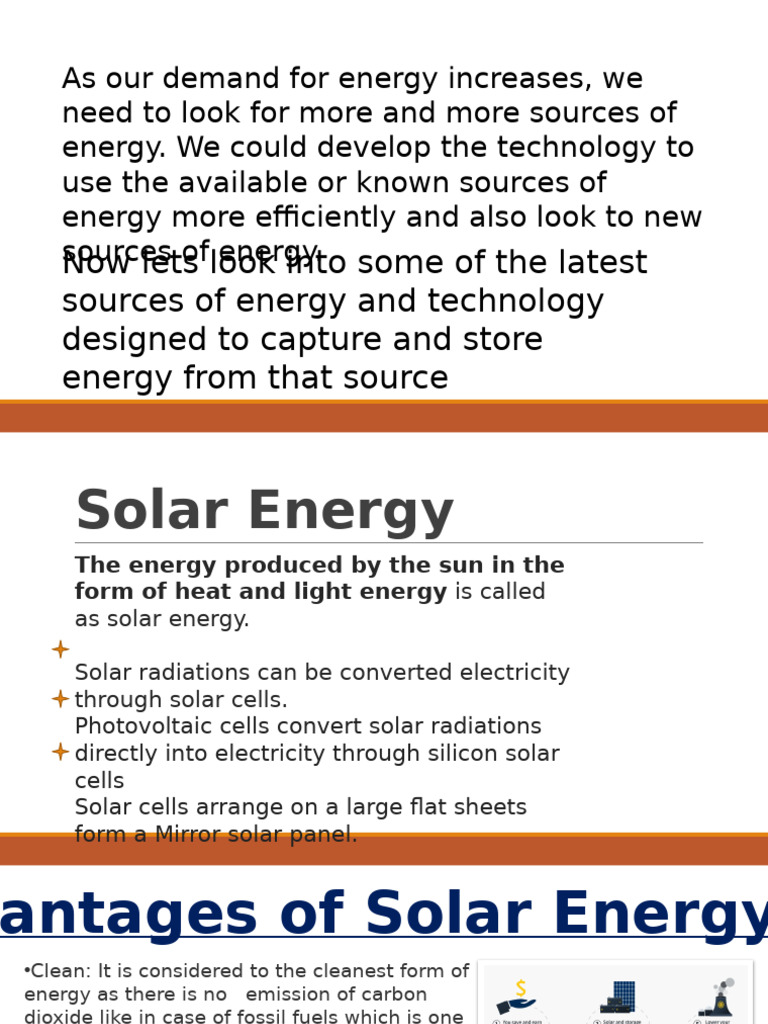 Latest Solar Energy Technologies Explained | PDF
