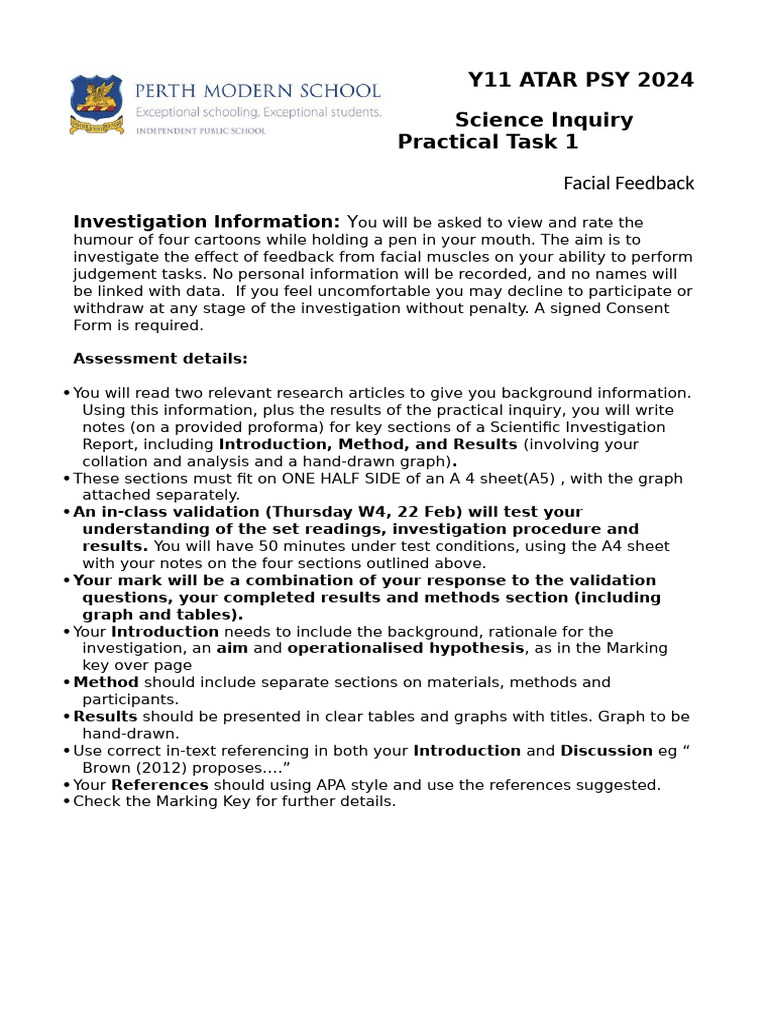 INV 1 FFH 2024 | PDF | Cognition | Behavioural Sciences