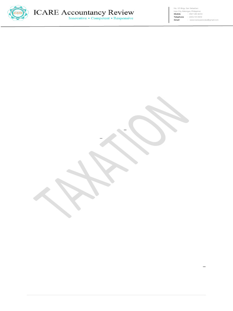 Understanding Taxation Principles | PDF | Taxes | Taxation In The ...