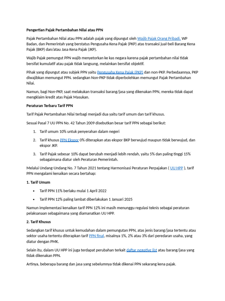 Materi PPN Dan PPNBM | PDF