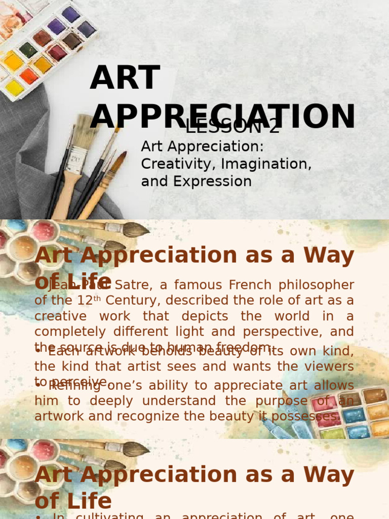 Art-Appreciation-Lesson-2 | PDF | Imagination | Design