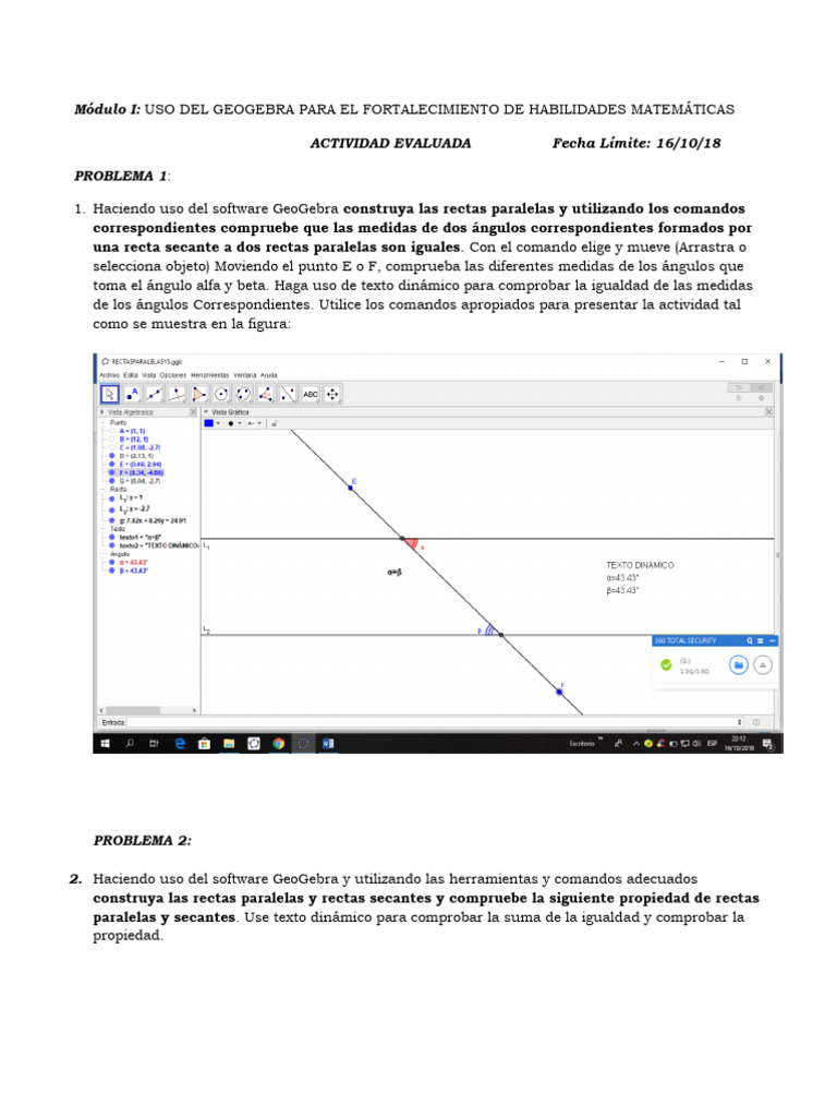 Rectas cortadas por la secannte | PDF