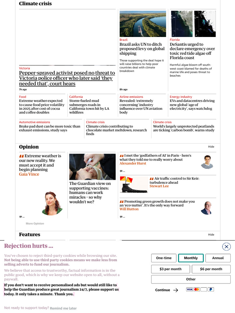 Climate Crisis - The Guardian | PDF | Climate Change | Environmental Impact