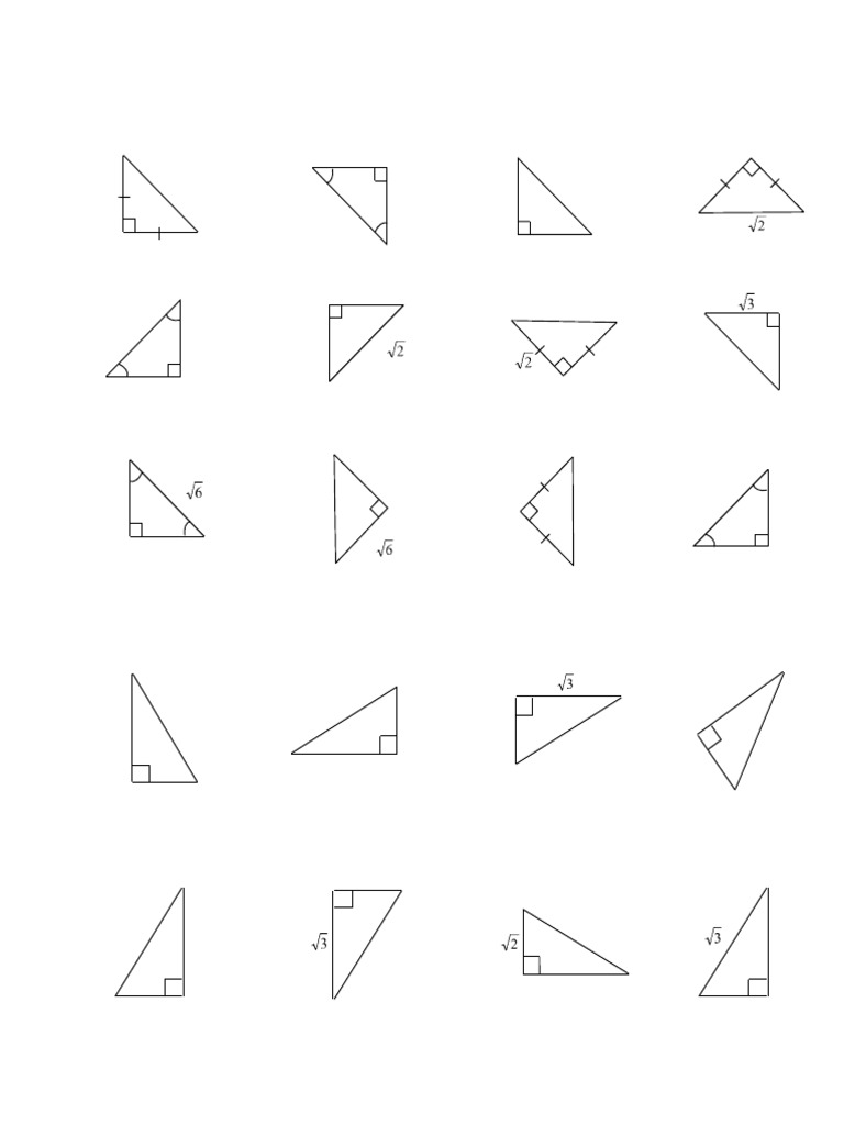IMC 6.2 Special Right Triangles Worksheet | PDF