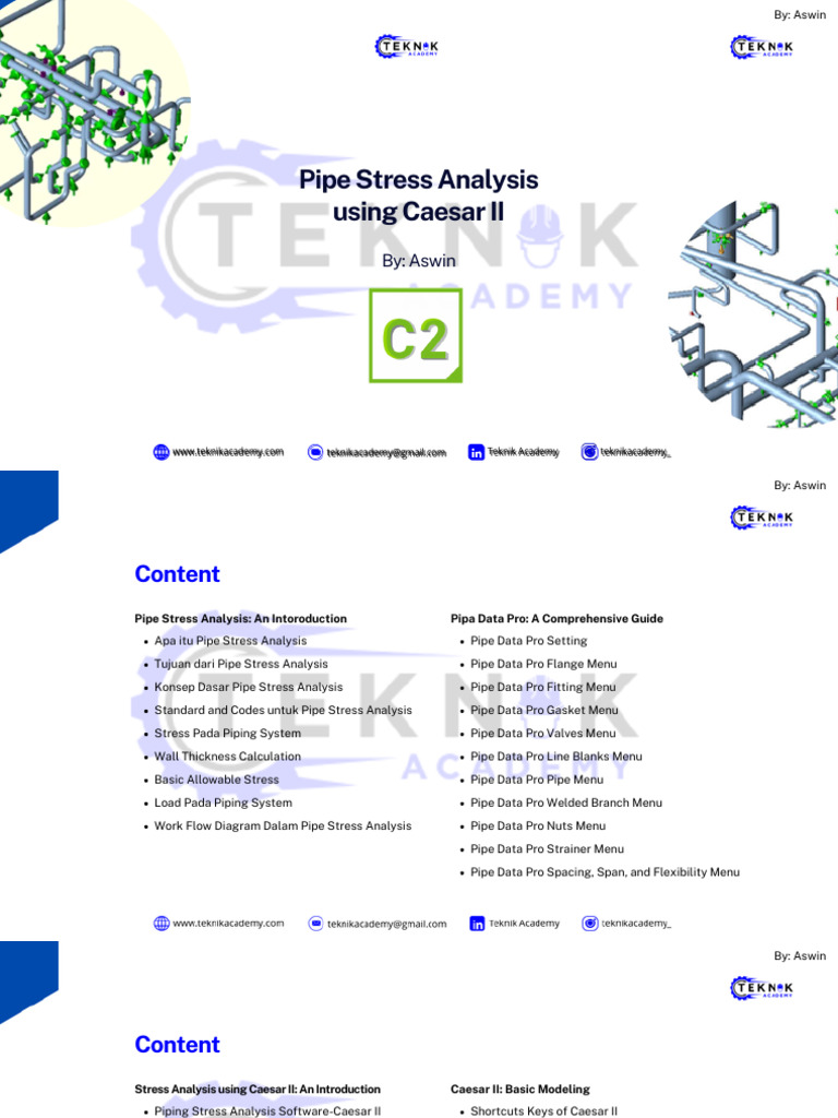 Pertemuan 1 Pipe Stress Analysis | PDF