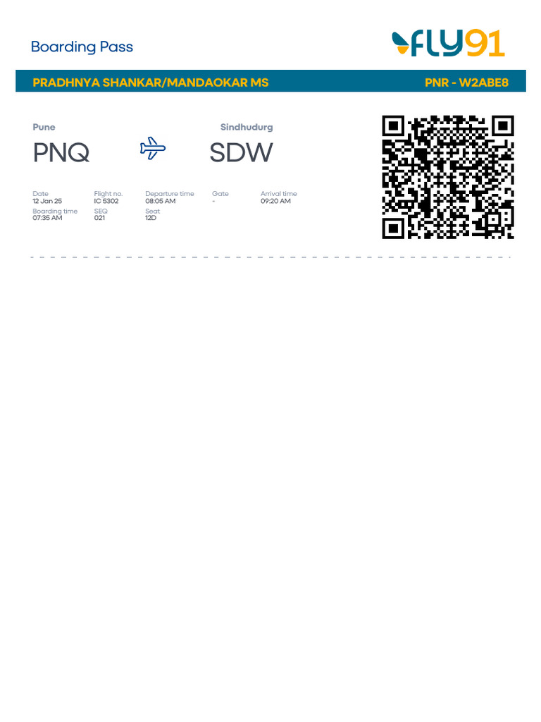 W2ABE8 BoardingPass | PDF