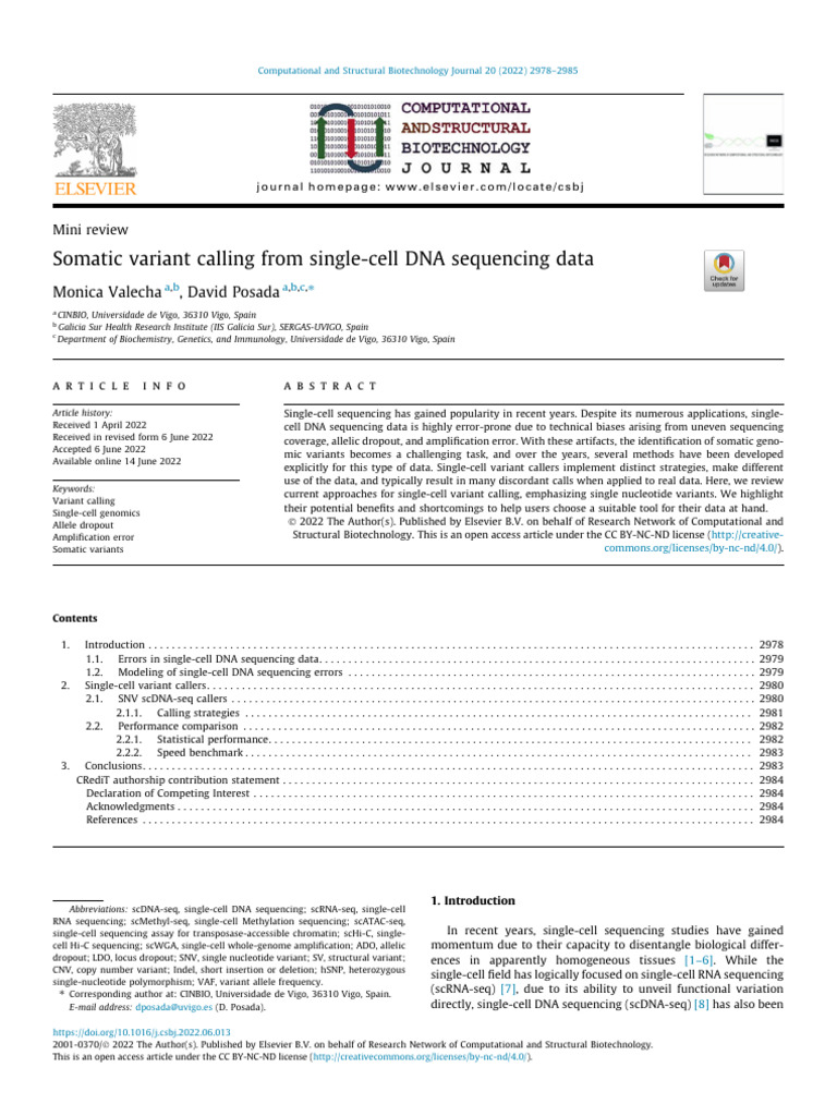 1-s2.0-S2001037022002264-main | PDF | Single Nucleotide Polymorphism | Dna Sequencing