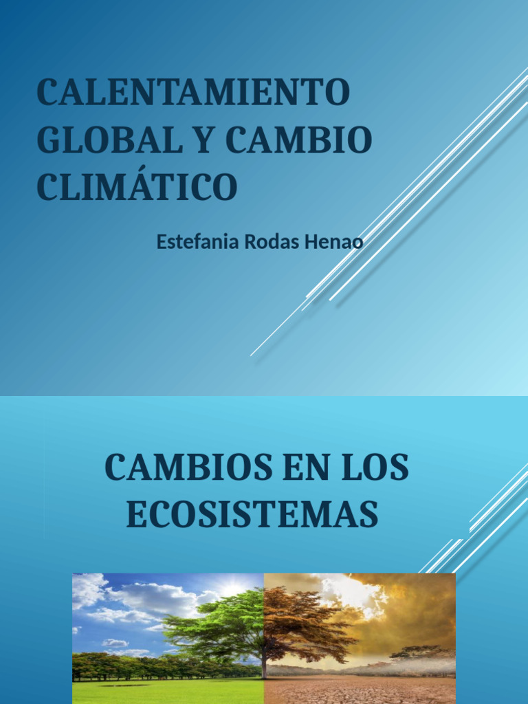 Calentamiento Global y Cambio Climático | PDF