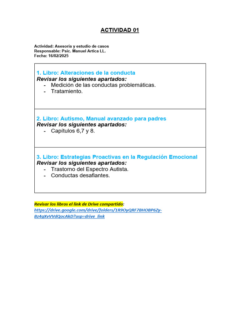 Actividad 01 - Estudio de Casos | PDF