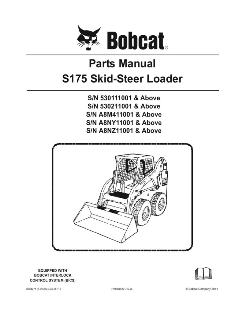 S175 Skid-Steer Loader Parts Manual | PDF | Motor Vehicle | Car