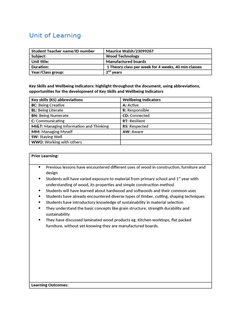 Wood Tech: Manufactured Boards | PDF | Wood | Learning
