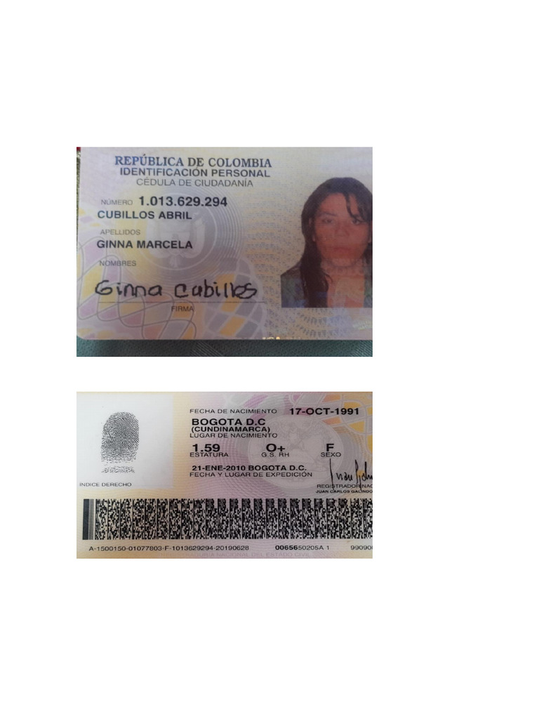 Documentos de Identidad | PDF