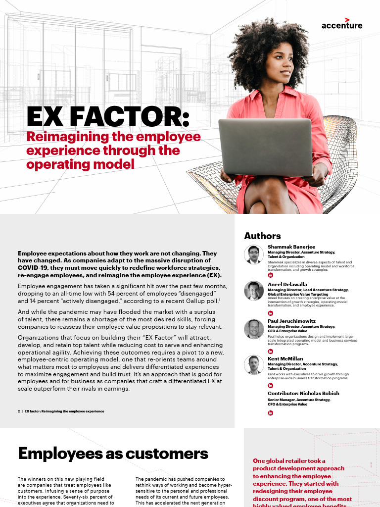 4.2.3 - Accenture-Reimagining The Employee Experience | PDF | Employee ...