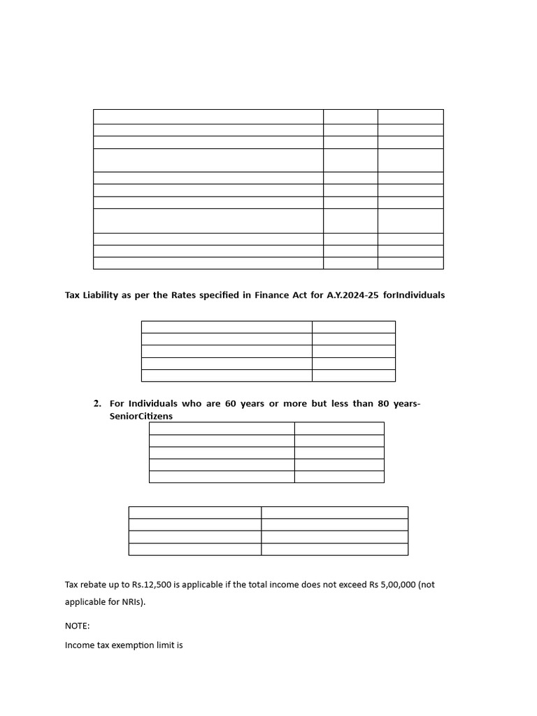 Tax Liability Calculations of An Individual | PDF | Taxes | Taxable Income
